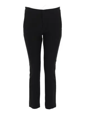 Vince Tailored Stretch Cotton-blend Trousers - Black