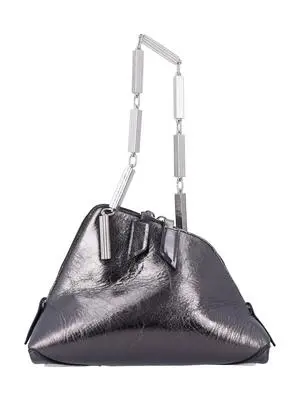 Attico The Attico Sculpted Mini Chain Clutch Grigio