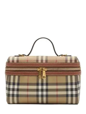 Burberry Mini Top Handle Bag With Adjustable Strap - Beige