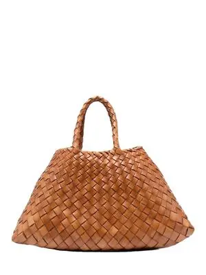 Dragon Diffusion Woven Leather Tote Bag - Marrone