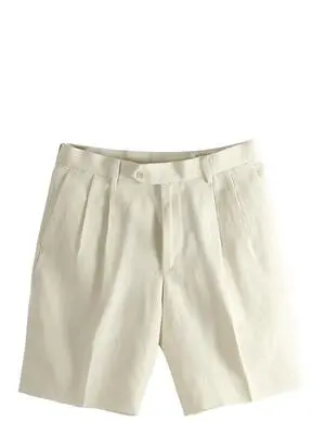 Auralee Wool Cotton Linen Ox Shorts - Green