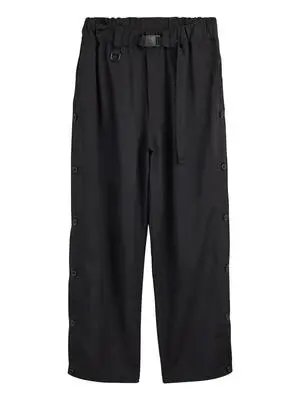 Y3 Y-3 Adjustable Waistline Pants With Side Button Detailing