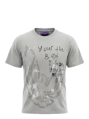 BWOOD Your The Best.. Never Die Tee Shirt - Grey