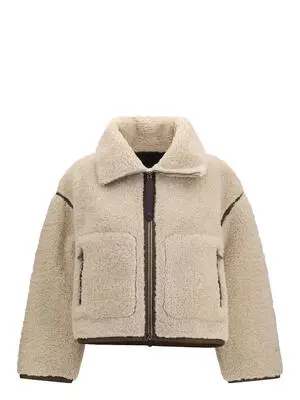 Pinko PINKO Eco Shearling Jacket Cream