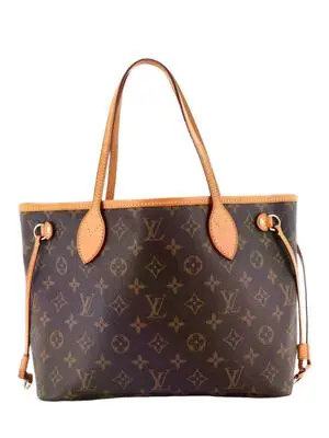 LOUIS VUITTON Neverfull Monogram Canvas Pm Tote Bag - Brown