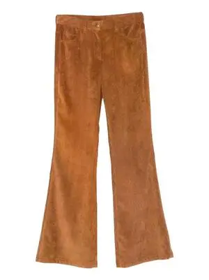 Moncler Corduroy Flared Trousers - Brown