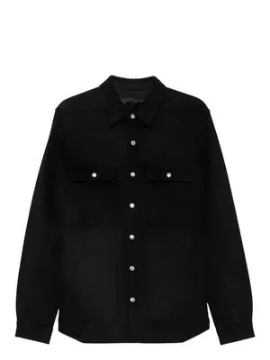 Rick Owens Button-fastening Shirt Jacket - Black