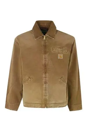 Carhartt Work In Progress Detroit Logo-patch Jacket - Brown
