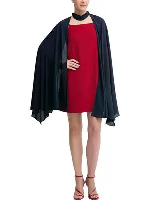PEDRO DEL HIERRO Draped Cape - Blue