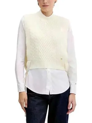 PEDRO DEL HIERRO Cable-knit Vest - Neutrals