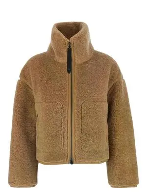 PINKO Faux-Shearling Zip-Up Jacket