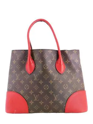 LOUIS VUITTON Monogram Canvas And Leather Flandrin Tote Bag - Red