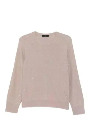 Fabiana Filippi Sequin Embellished Crew Neck Sweater - Neutrals