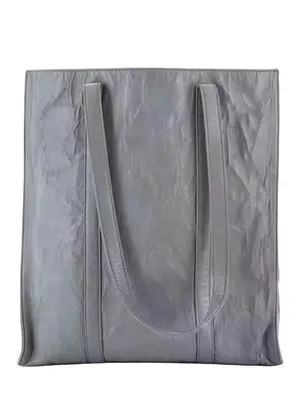 Prada Prada Nappa Antique Small Tote Bag Grey