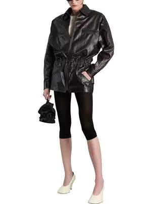 Magda Butrym Zip-up Cinched Jacket - Black