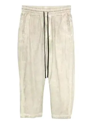 THOM KROM Drawstring-waist Cropped Trousers - Neutrals