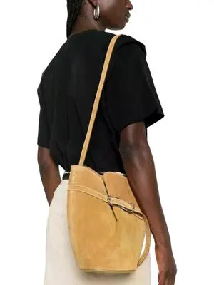 LIFFNER Belted Bucket Bag - Neutrals