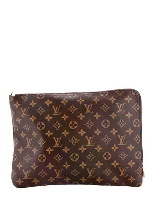 LOUIS VUITTON Monogram Canvas Etui Voyage Mm Clutch Bag - Brown