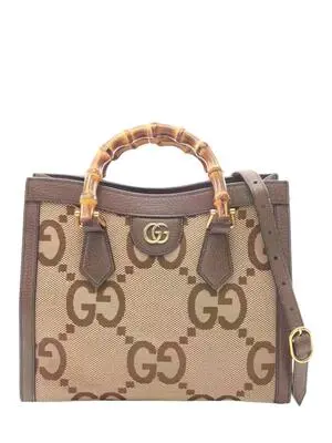 Gucci Diana Jumbo Gg Canvas Tote Bag - Neutrals