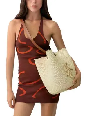 RUSLAN BAGINSKIY Ruslan Baginskiy Straw Pouch Bag