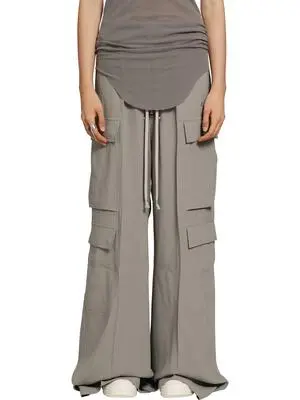 Rick Owens Cargo Belas In Heavy Cady - Grey