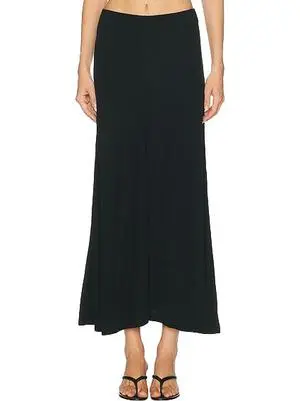 TOTEME Flared Jersey Skirt - Black