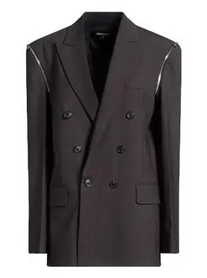 Dsquared2 Wool Double-breasted Blazer - Grey