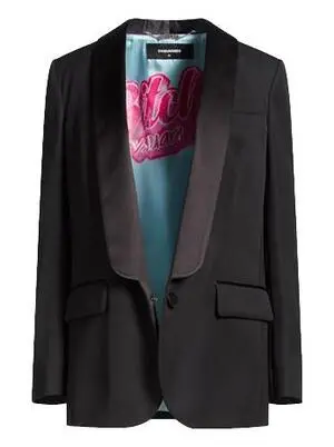 Dsquared2 Single-breasted Blazer With Embellishments - Black