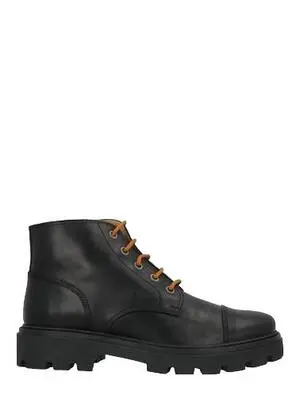 TOD'S Leather Lace-up Ankle Boots - Black