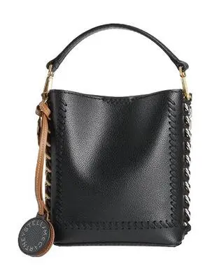 Stella McCartney Cotton Bucket Bag With Appliqués - Black
