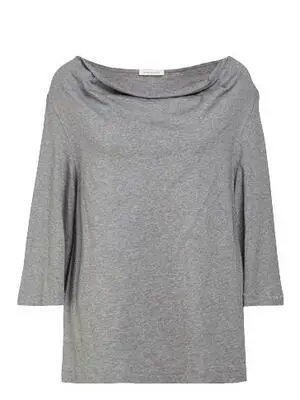 BY MALENE BIRGER Organic Cotton 3/4 Sleeve T-shirt - Grey