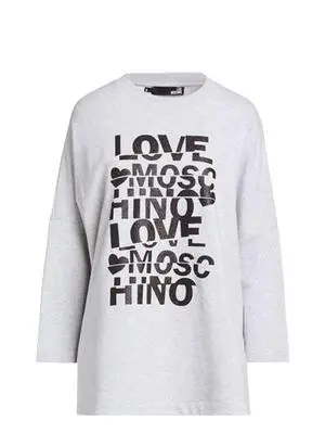 Moschino Sweatshirt With Glittered Print - Grey