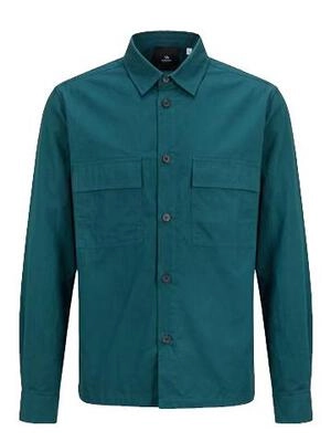SPIEWAK Man Jacket Turquoise Size L Cotton Deep Teal