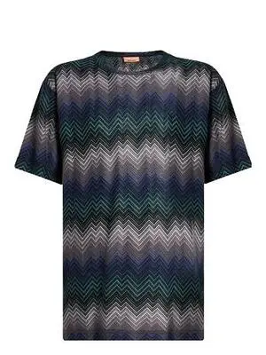 Missoni T-shirt Size Cotton, Polyester - Blue