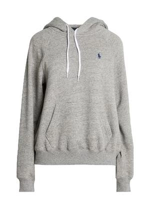 Polo Ralph Lauren Embroidered Logo Cotton Blend Hoodie - Grey