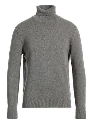 ARAGONA Cashmere Turtleneck Sweater - Light Grey