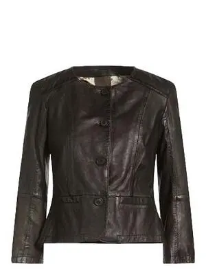 BULLY Leather Jacket - Brown