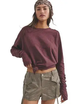 We The Free Arden Long Sleeve Tee - Winetasting