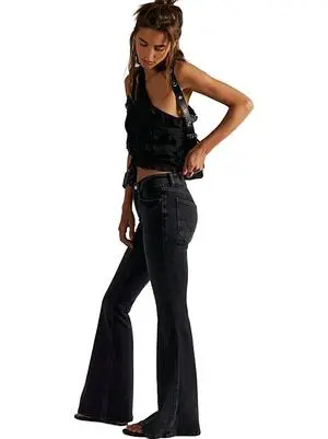 We The Free Love Bomb Flare Jeans - Ghosted