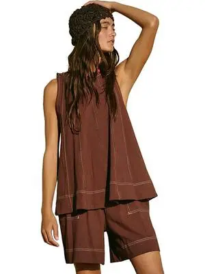 Free People Strada Co-ord Set - Coconut Shell