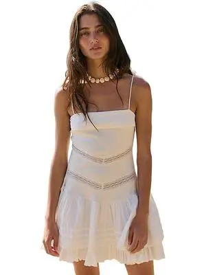 Free People Bliss Beauty Mini Dress - Ivory