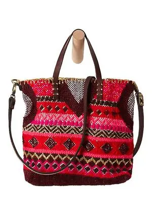 ENSHALLA Embroidered Tote Bag - Multicolor