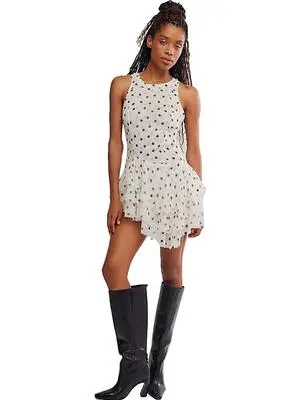 Free People Free People Raven Printed Mini Dress Tea Combo