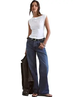 AGOLDE Long Arc Jeans - Shortwave
