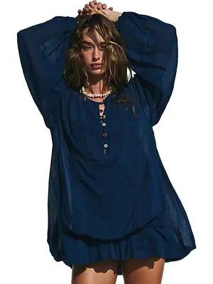Free People Florence Mini Dress - Poseidon
