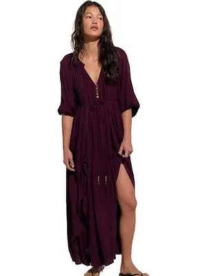 Free People Plenty Of Love Maxi Dress - Fig