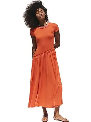 Free People Katerina Midi Dress - Fp Flame