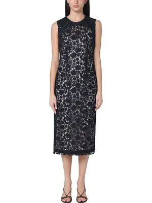 P.a.r.o.s.h Lace Midi Dress - Blue
