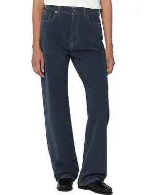 Miu Miu Blue Denim Pants - Multicolor