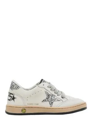 GOLDEN GOOSE Ball Star Silver Trainers - Grey